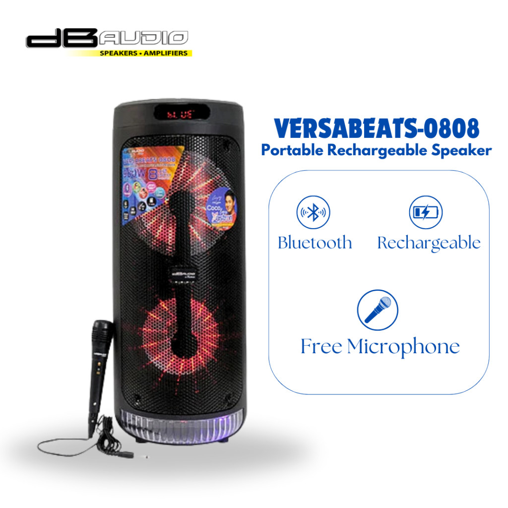 Dbaudio Versabeats 0808 900W Professional Rechargable Speaker 8"x 2 ...