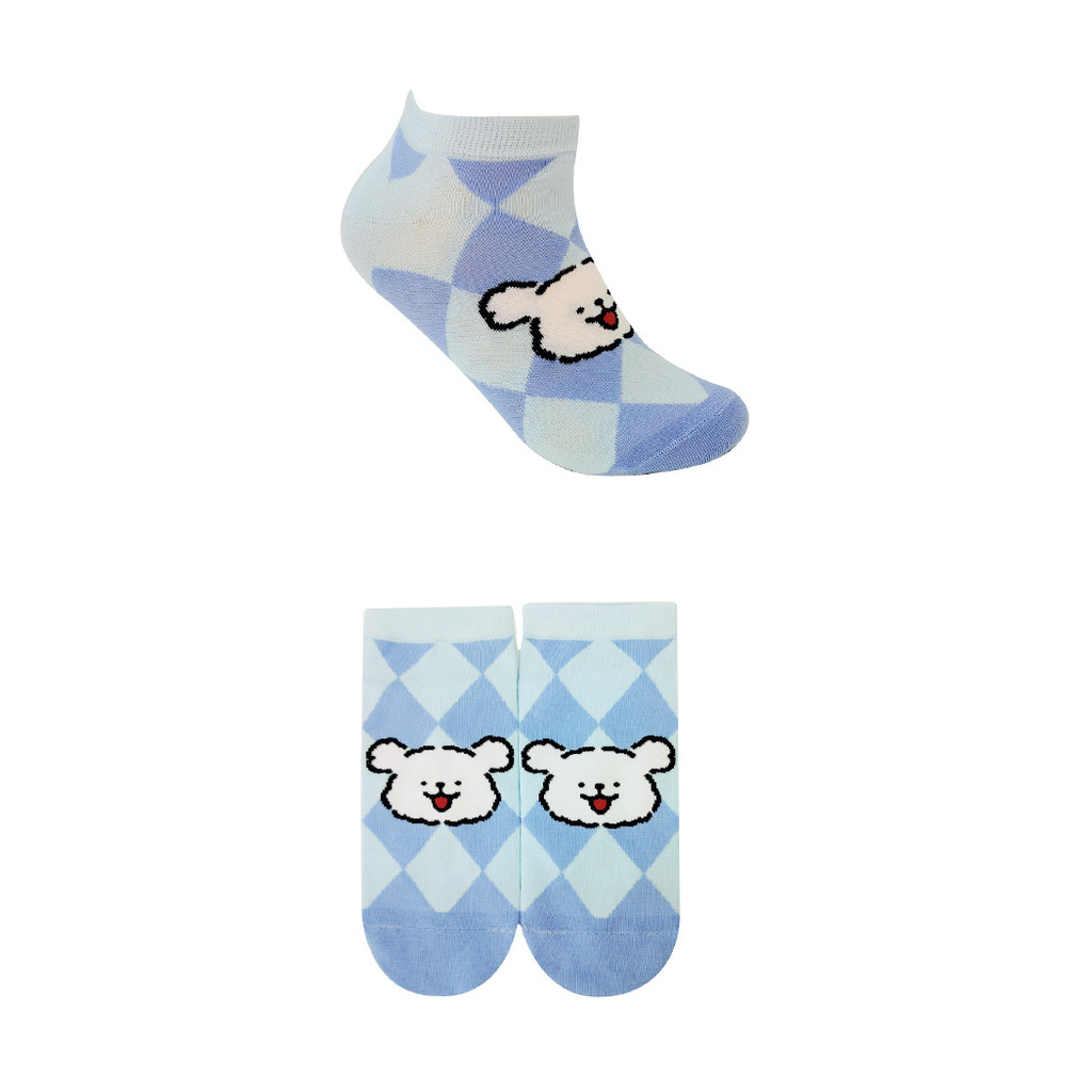 MINISO Maltese Collection Ankle Socks (Blue) | Shopee Philippines