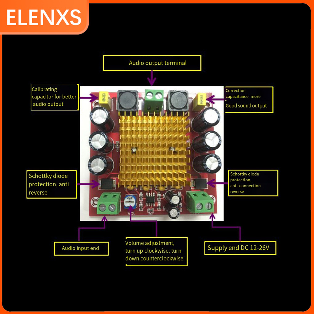 Power ForAmplifier Module Monaural 150W Output Board Power Supply ...