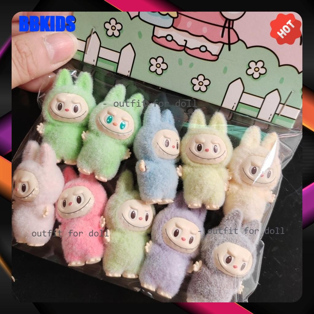 Pop bean labubu models ver 1, 2 and cry baby, super cute bunny rabbit ...