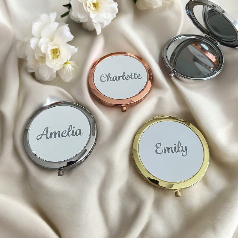Lovely Personalised Compact Mirrors perfect small give ideas for ...