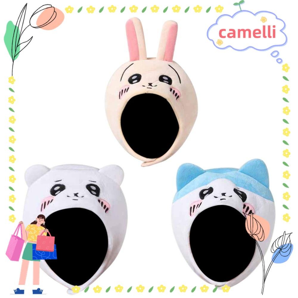 CAMELLI Chiikawa Plush Hat, Chiikawa Ear Warmer Cosplay Party Decor ...