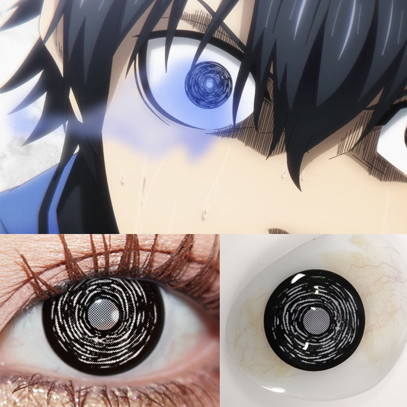 1pair Cosplay BLUE LOCK Color Contact Lenses Halloween Scary Lens ...