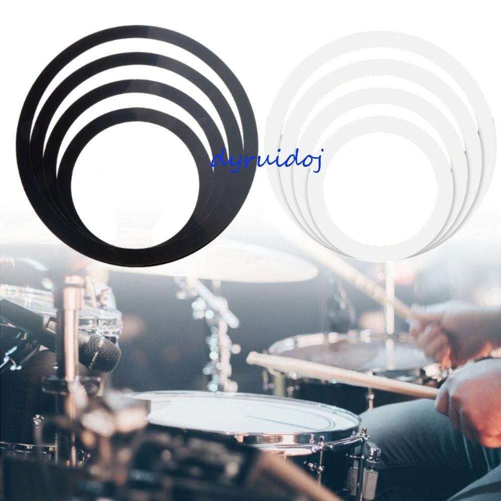 DYRUIDOJ Drum Mute Rings, Round Shape 10/12/14/16 inch Drum Practice ...
