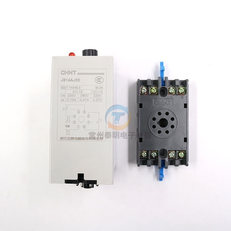 ♂ ☁Chint JS14A-10S second 380V power-on delay transistor time relay ...