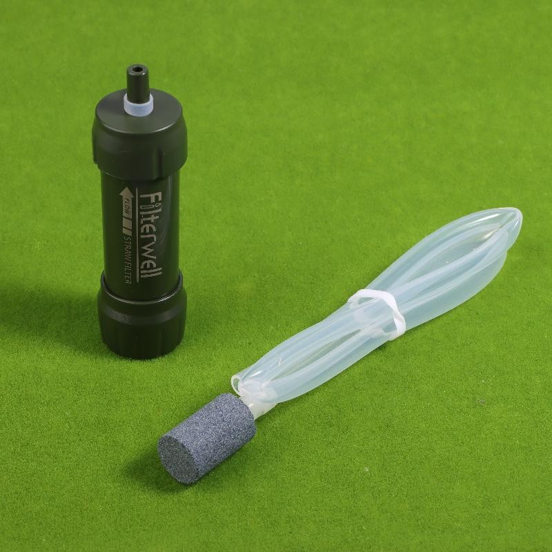EONE 1Set Mini Camping Purification Water Filter Straw TUP Carbon Fiber ...