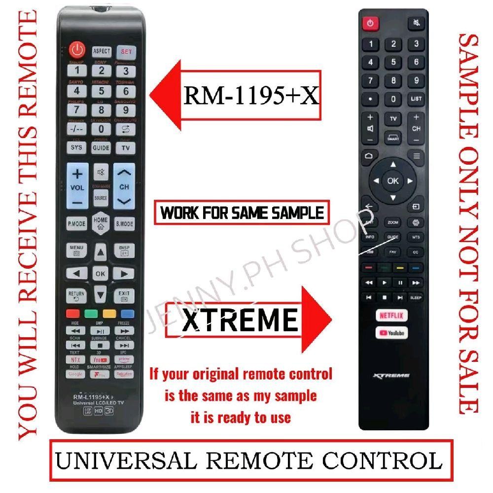 Ready to use Universal remote control for XTREME smart tv remote na ...