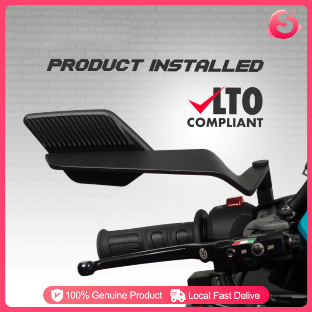 Premium Aerodynamic Motorcycle Side Mirror Folding Design Universal Fit ...
