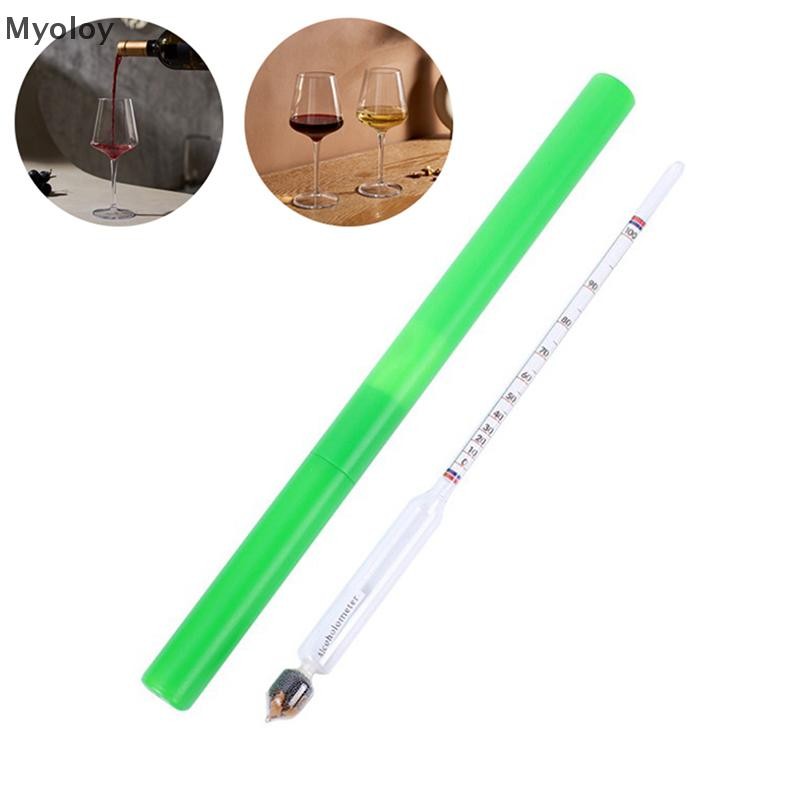 [Myoloy] 0-100 Degree Glass Wine Alcohol Meter Wine Concentration Meter ...