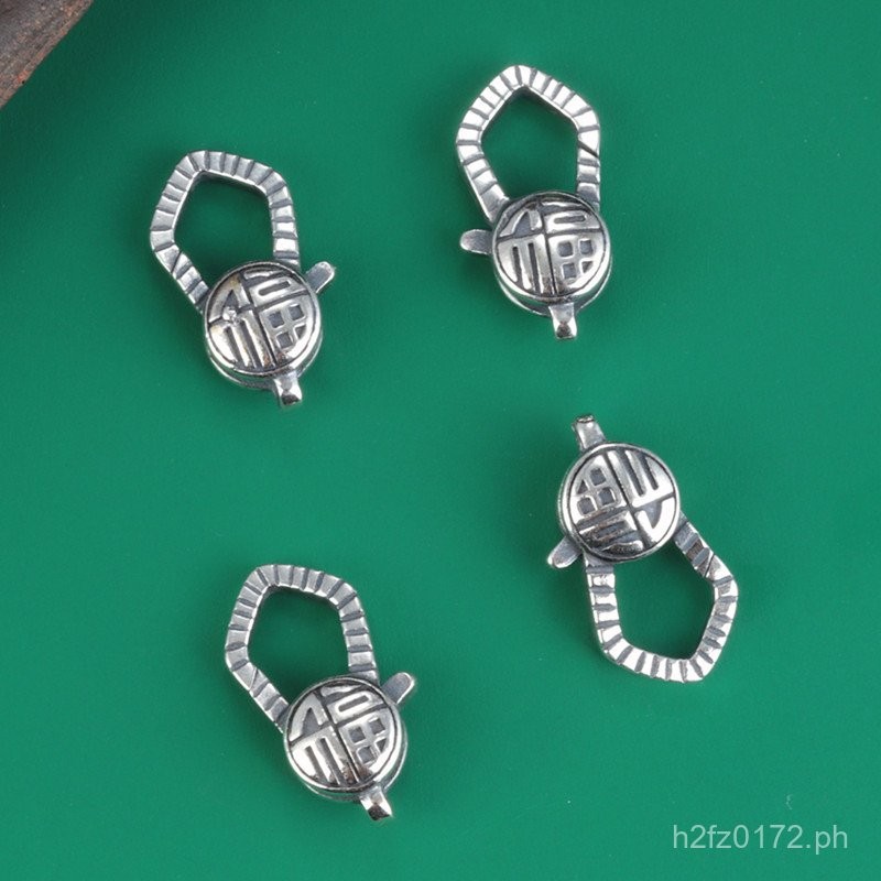Hook and Eye Fastener Handmade Distressed Buttons S925Fu Character ...
