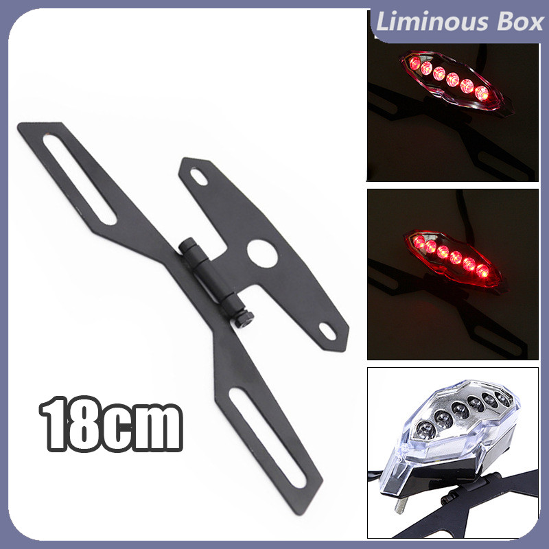 Universal Motorbike Folding License Plate Bracket Adjustable License ...