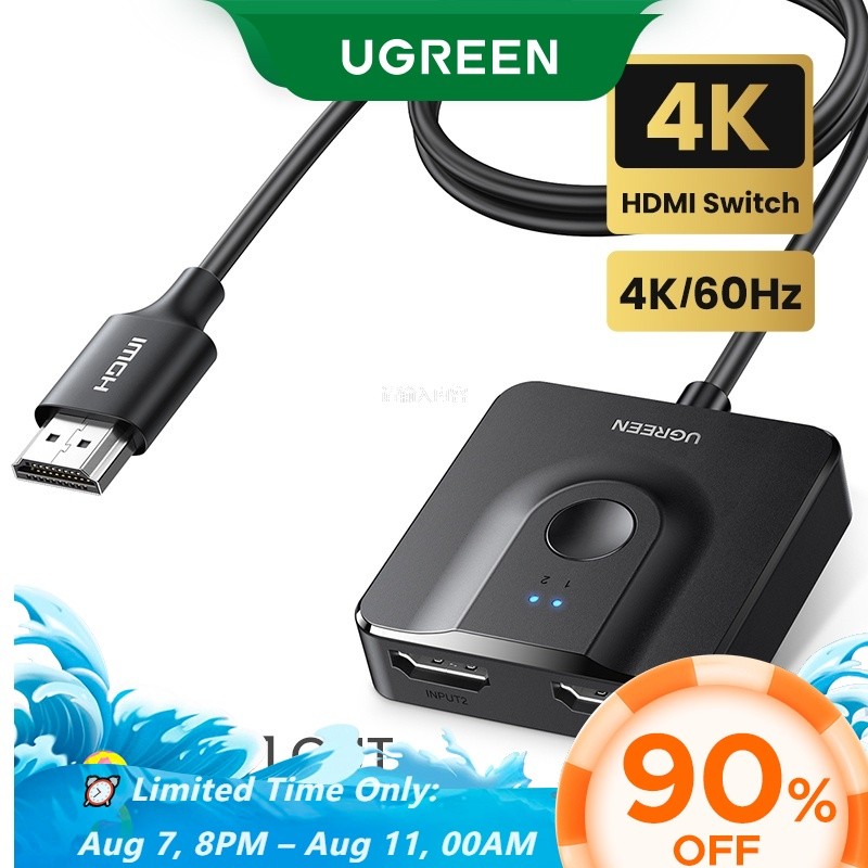【New Arrival】UGREEN Bi-Direction 4K HDMI Switcher Adapter 2 in 1 out Splitter | Shopee Philippines