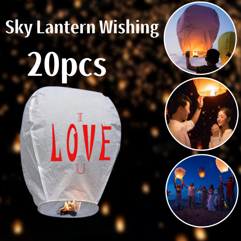 20pcs 12inch Sky Lantern/Flying Lantern/Floating Lantern/Lantern Decor ...