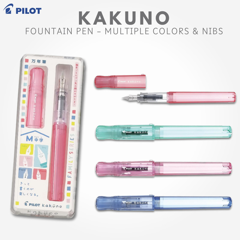 Pilot Kakuno Fountain Pen - Various Colors and Nib Sizes, Japan Diary ...