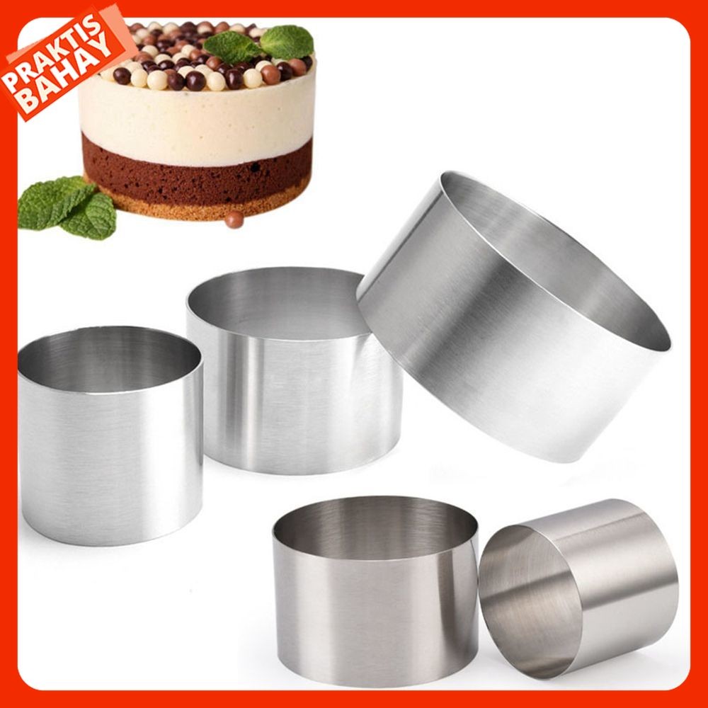 6CM Stainless Steel Pastry Round Shape Food Molding Cutter Kitchen ...
