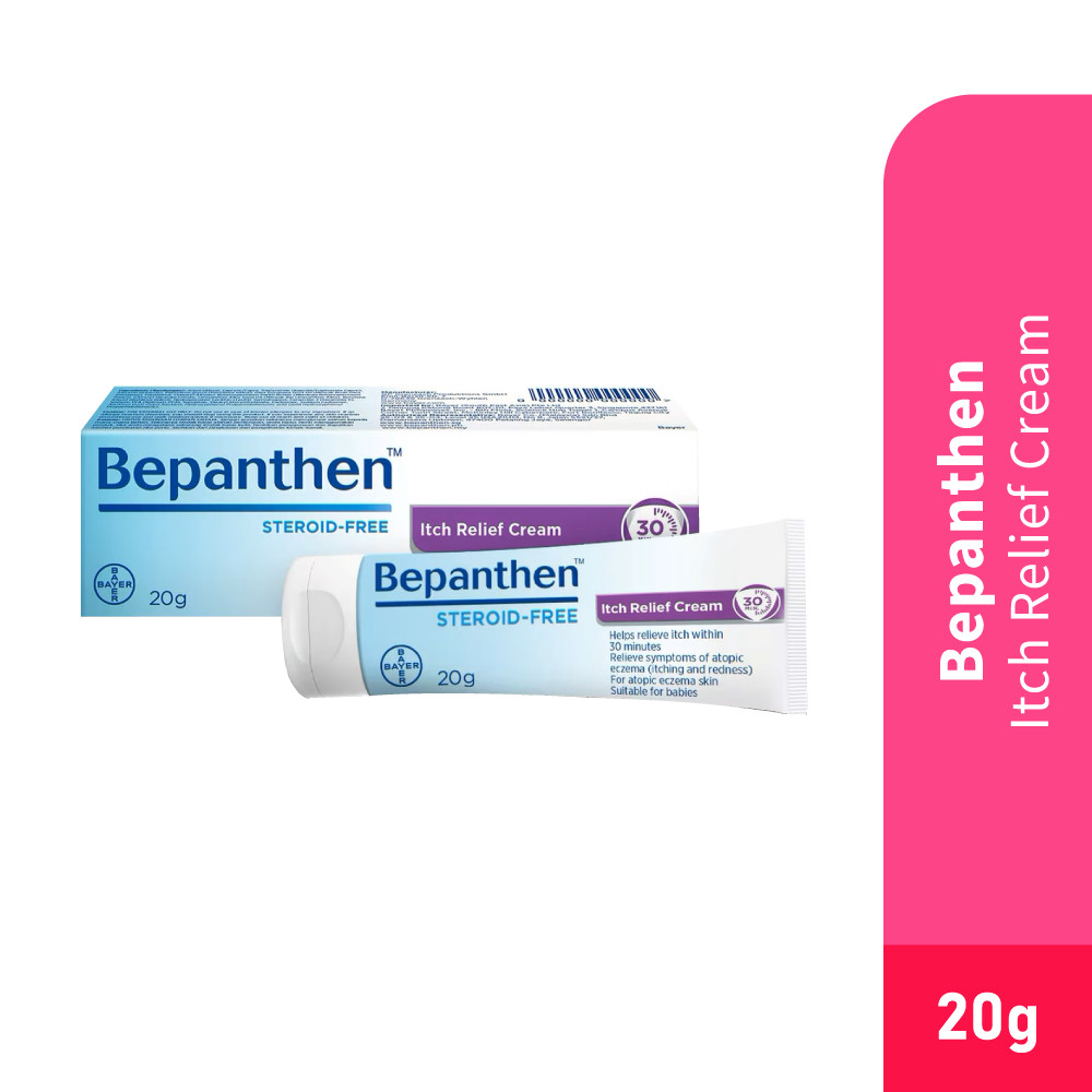 BEPANTHEN Itch Relief Cream 20g for Itchy Skin Cream, Krim Gatal, Ubat ...