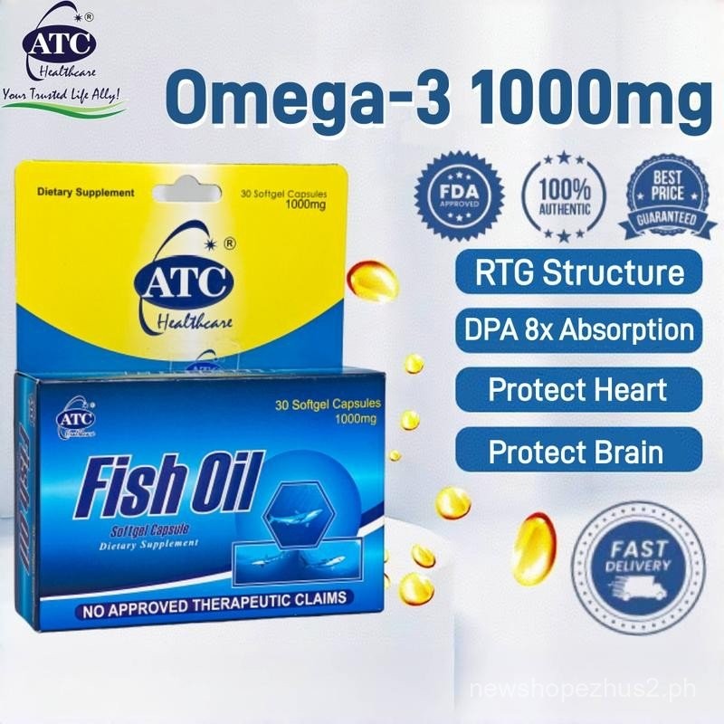 「National Brand」ATC Fish Oil x 30's (1 Box) Supplement Healthcare ...
