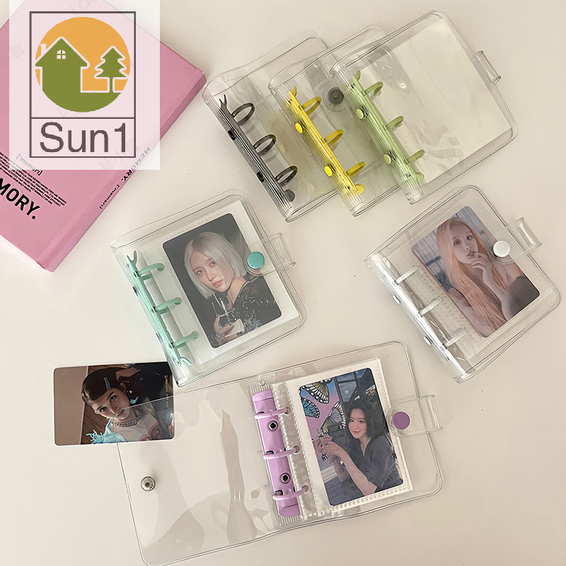 Sun1> Transparent Binder Photo Album Kpop Photocard Holder Idol Card ...