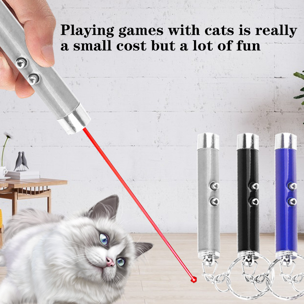Funny Pet LED Laser Cat Toy Red Dot Laser Light Pointer Laser Pen ...