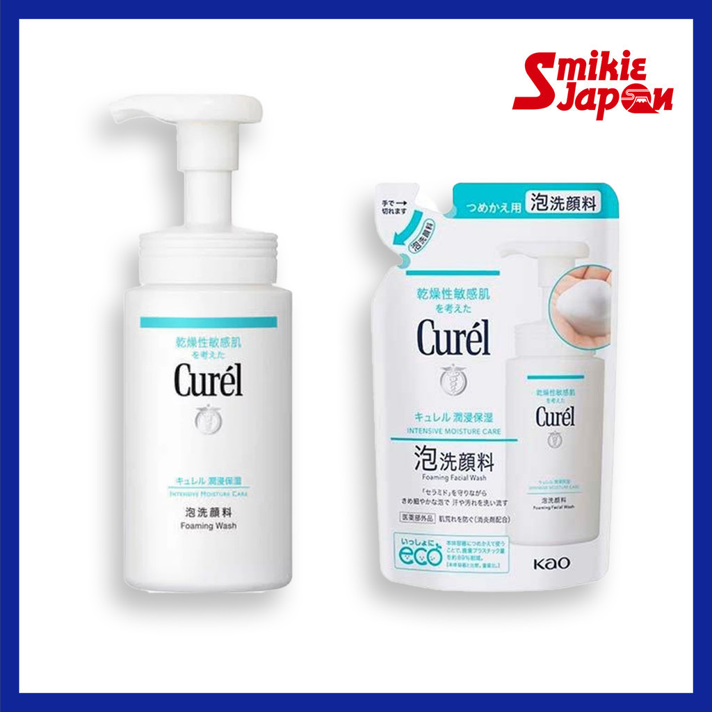 Curel Intensive Moisture Care Foaming Wash 150ml/ Refill 130ml Moisturizing Direct From Japan ...