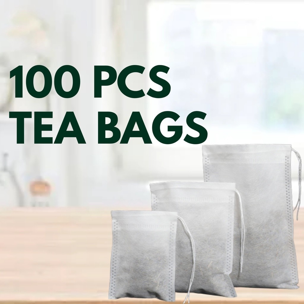 100Pcs Tea Bag Coffee Filter Pouch Bag Filter Coffee Tea Drip Bag 6*8cm ...