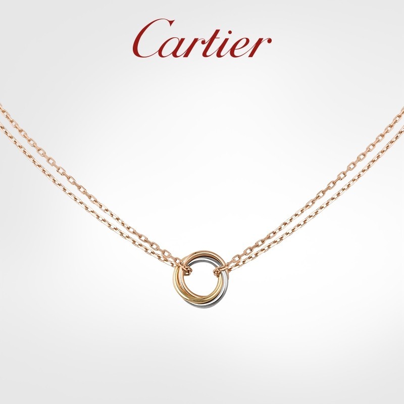 original Cartier Cartier Trinity Series Rose Gold Gold White Gold Three ...