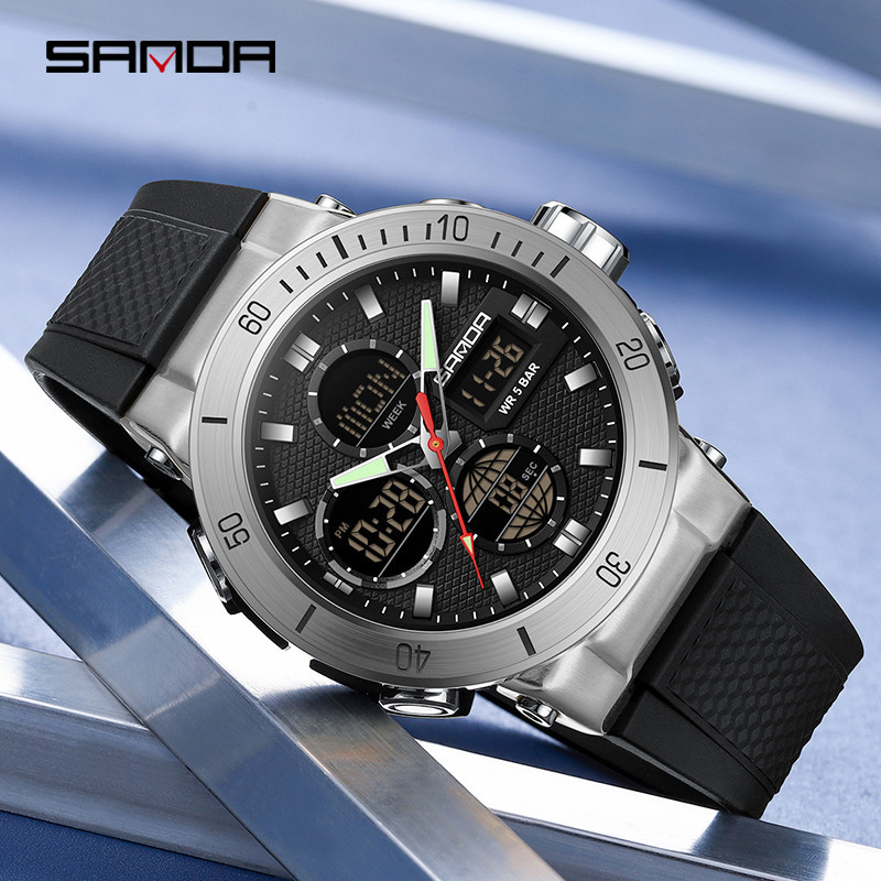 SANDA New Youth Personality Colorful Contrast Cool Sports Waterproof ...