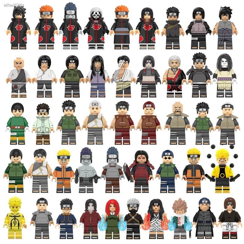 Naruto Lego third-party building blocks full set of minifigures Uchiha ...