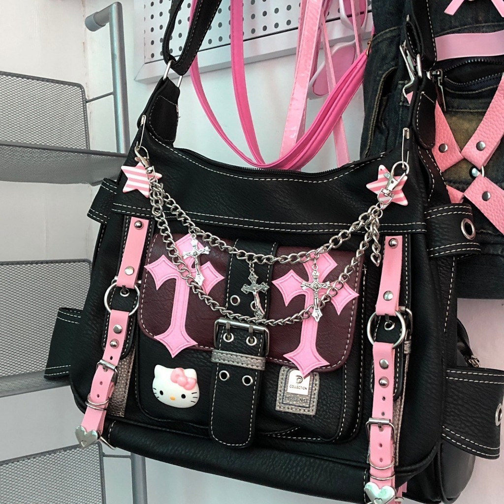 Original Niche Asian Culture Millennium Hot Girl Portable Leather ...