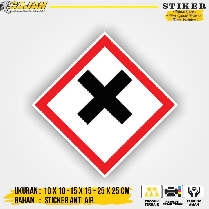 B3 Waste Symbol Sign label Sticker Harmful And Toxic Material Sticker ...