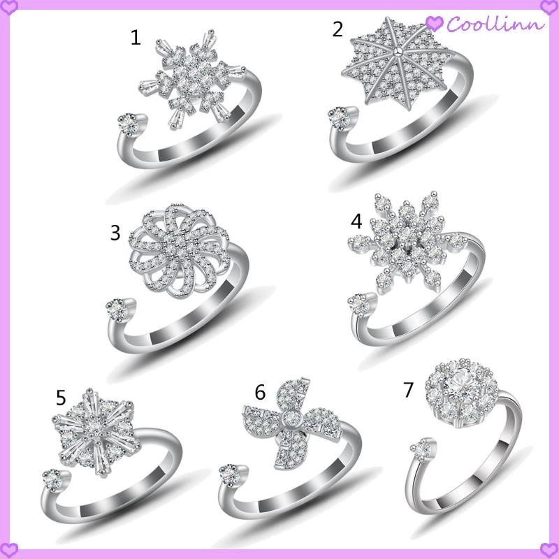 Coollinn Fidget Anxiety Ring for Women Fidget Spinner Stress Worry ...