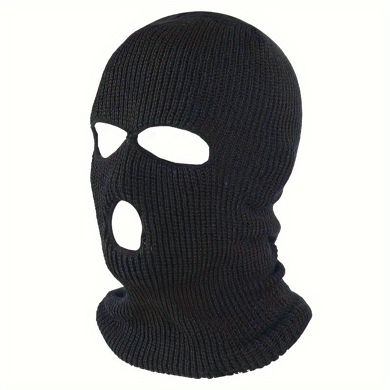 Army Tactical Mask 3 Hole Full Face Mask Ski Mask Winter Cap Balaclava ...