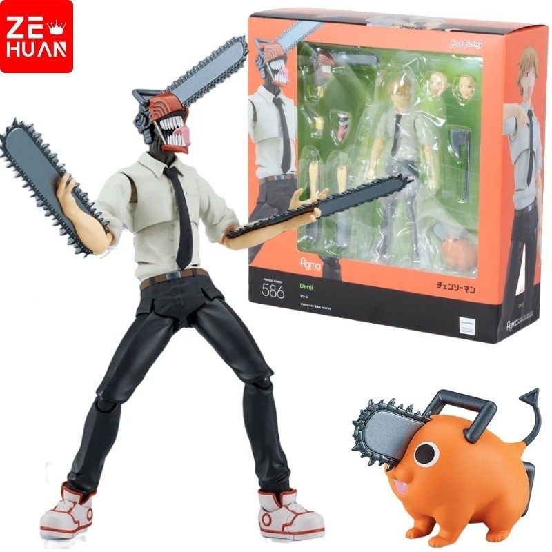 17cm SHF Chainsaw Man Denji figma Max#586 Anime Action Figure PVC Model ...
