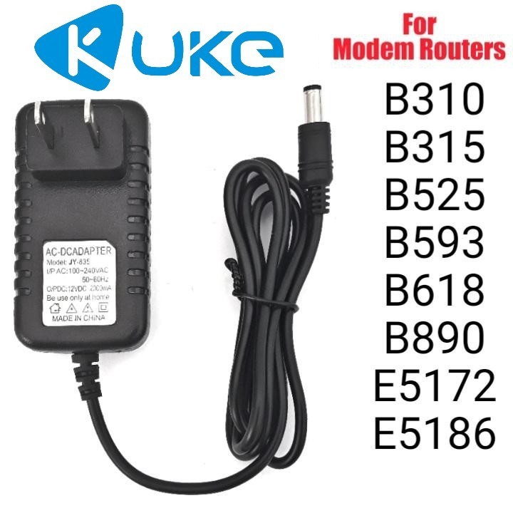 KUKE DC 12v power supply Charger for Modem Routers Huawei B310 B315 ...