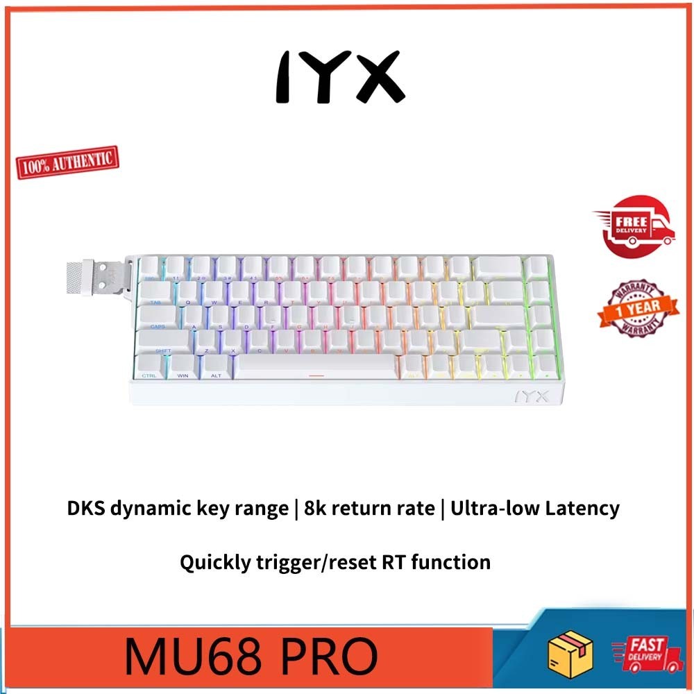 （NEW Switch!!）LYX MU68 Pro Gaming Office Magnetic Keyboard, 8K ...