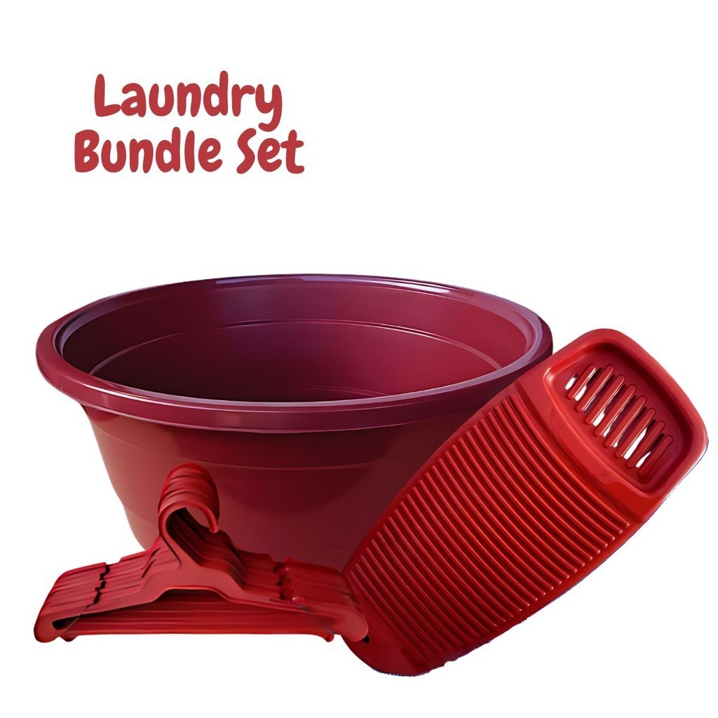 Mirage Laundry Bundle Set/Hanger/Washing Board/Laundry Basket Random ...