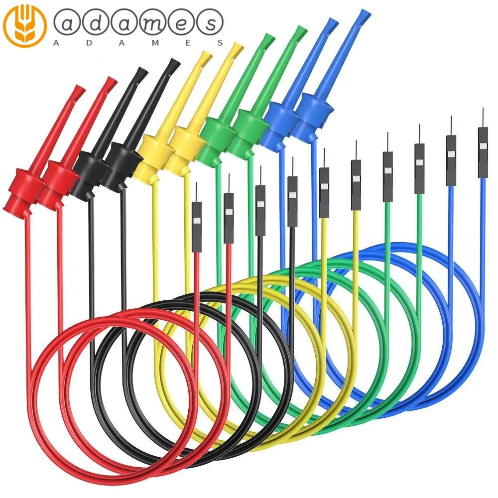 ADAMES Test Hook Clip, DIY Connection Male/Female Jumper Wire, 2 in 1 ...