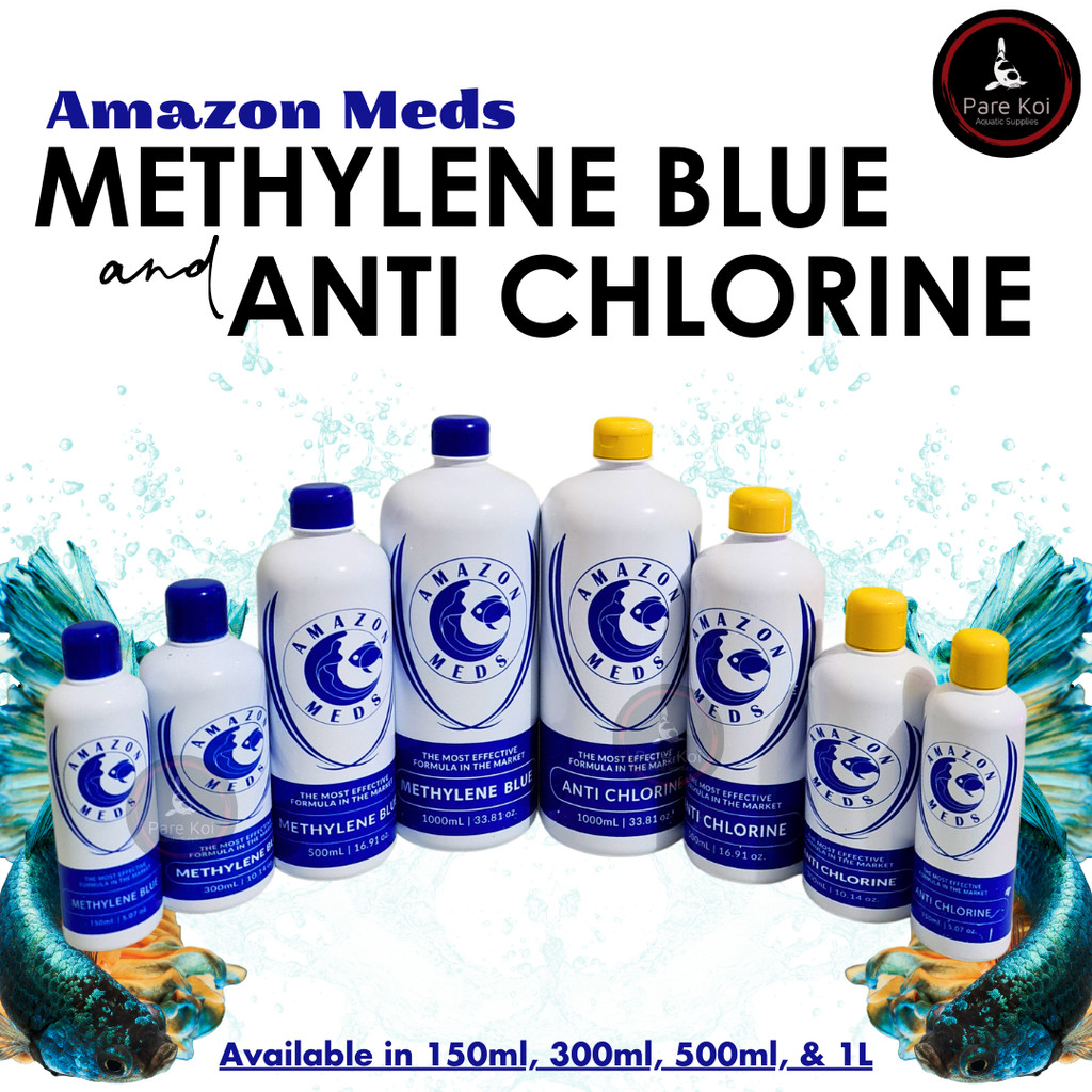 Amazon Meds Methylene Blue | Anti-Chlorine | Malachite 1L | 500ml | 300ml | 150ml | Shopee ...