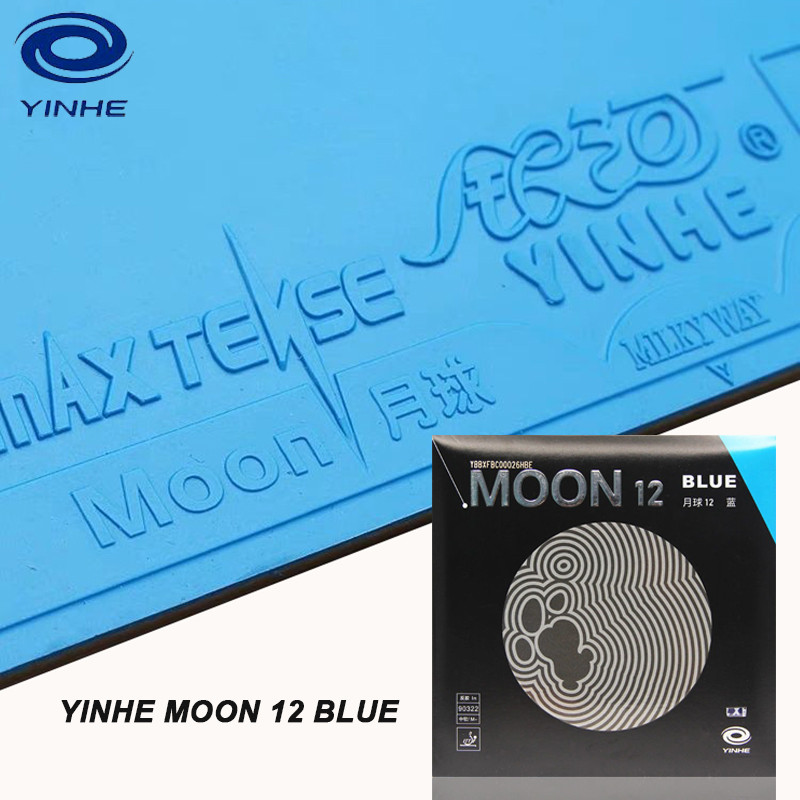 Yinhe MOON 12 Blue Table Tennis Rubber Milkyway Non-Sticky Ping Pong ...