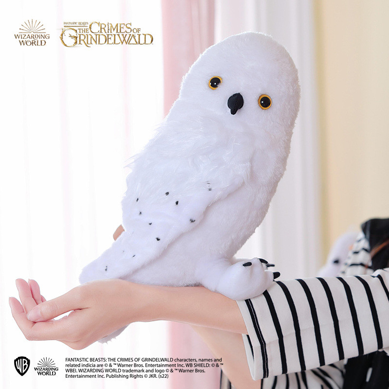 Harry Potter Hedwig Owl Plush Toy Realistic White Messenger Doll ...