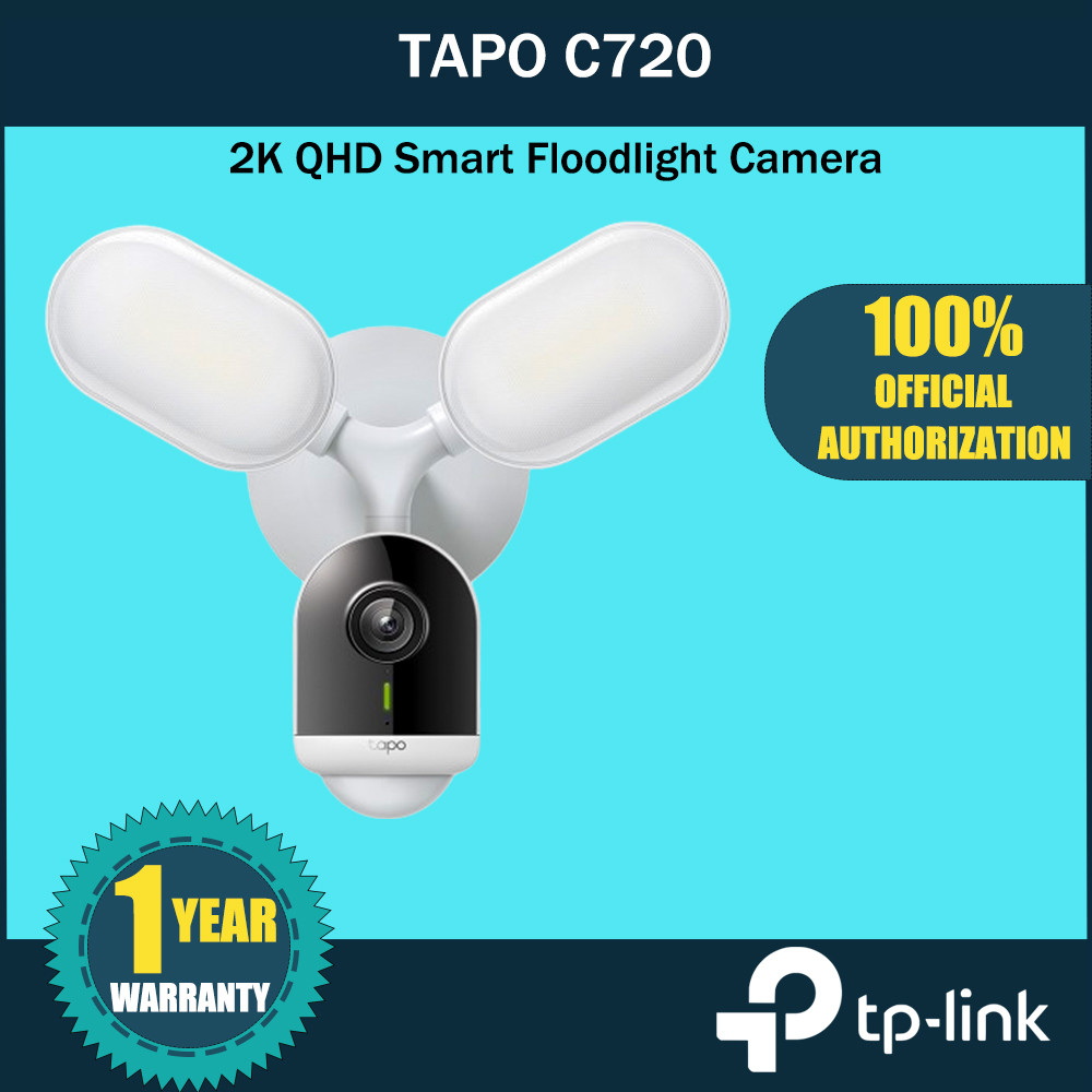 Tapo C720 TP-Link 2K QHD Floodlight Camera for Outdoor,2800 Lumens,Motion-Activated | Shopee ...