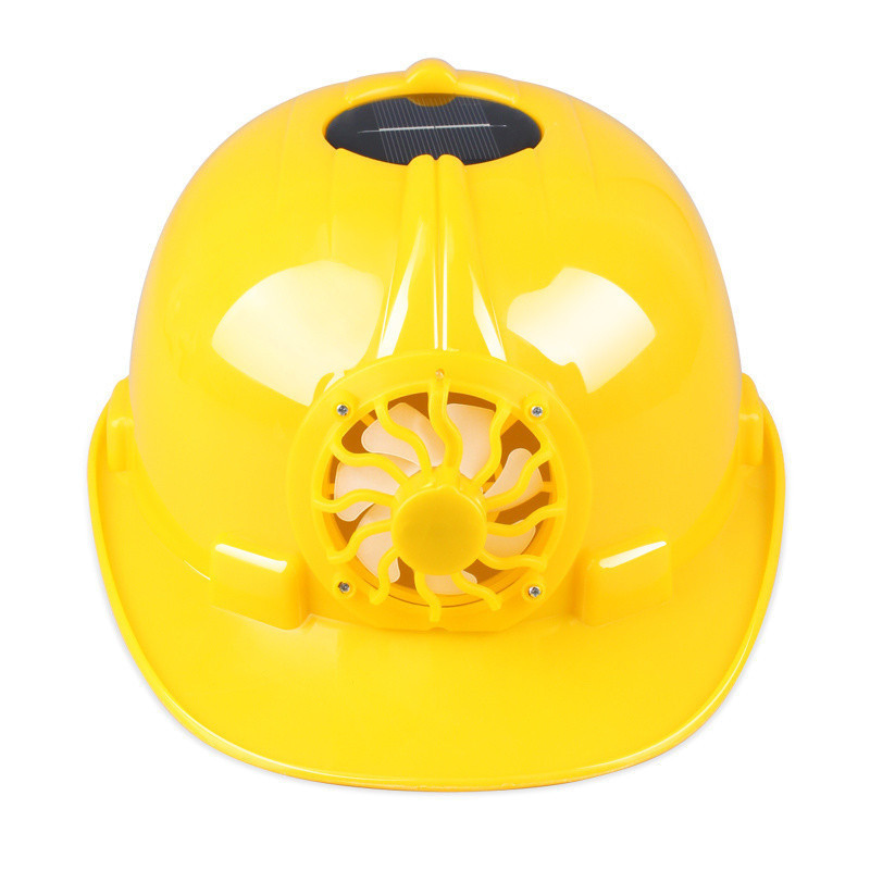 Rechargeable-Free Summer Men's Solar Fan Construction Cap Adult Multi ...