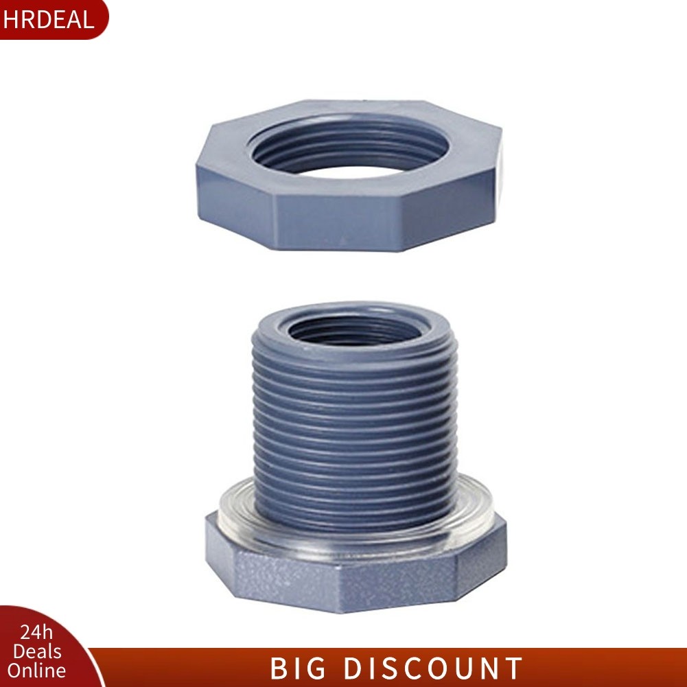 DEAL| PVC plastic internal thread bulkhead accessories garden socket ...