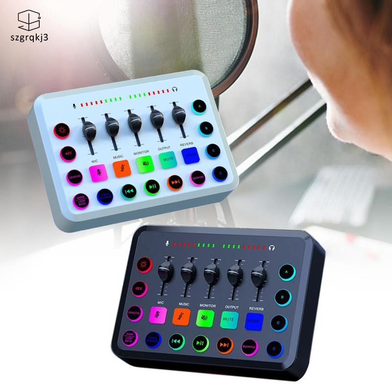 [szgrqkj3] Gaming Audio Mixer Individual Control Volume Fader Sound ...