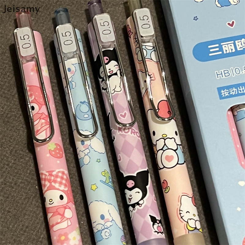 [Jei] 4Pcs Kawaii Sanrio Hello Kitty Pencil Set Mechanical Pencil Cute ...