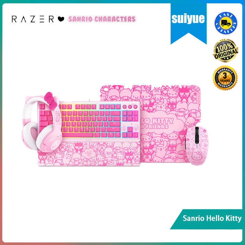 Razer Sanrio Hello Kitty Family Mouse Pad Keyboard Earphones Computer ...