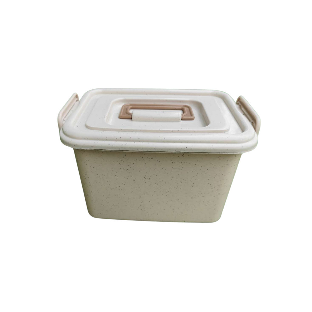 Happy Plastic 6L Aesthetic Storage Box with Handle and Lock | Shopee ...