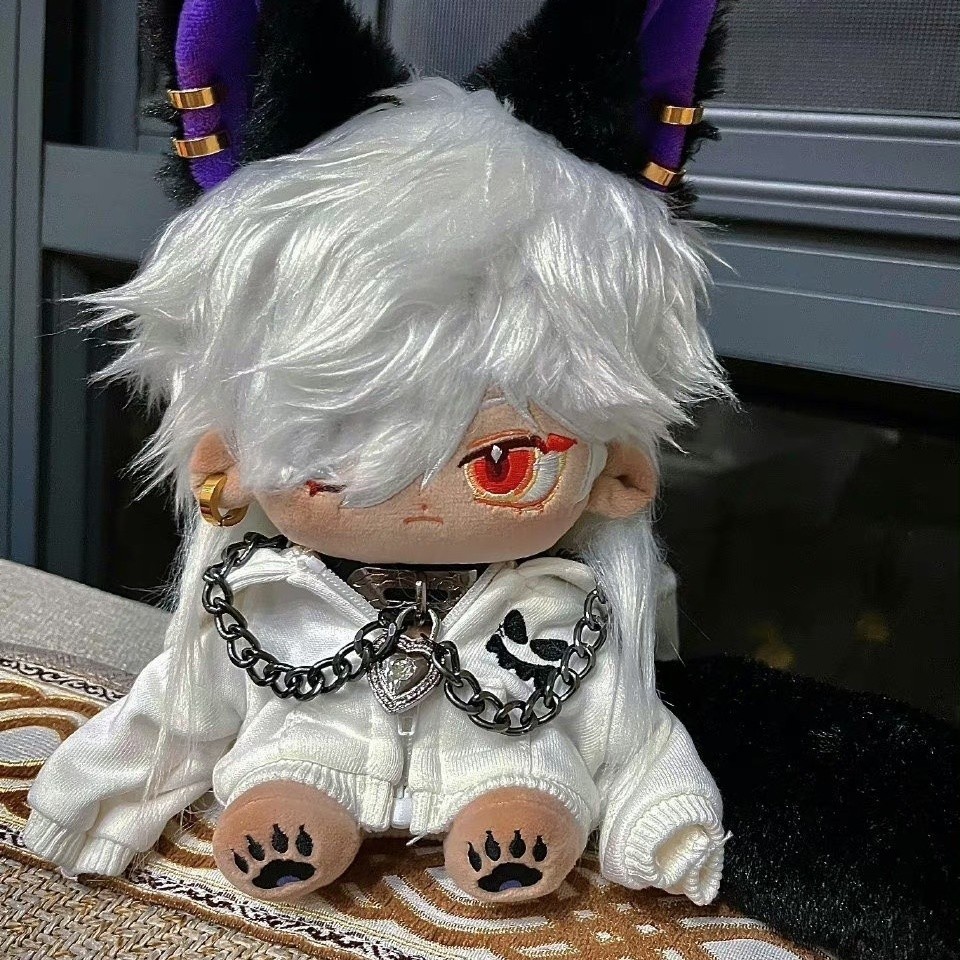 Genshin Impact Cyno Cotton Doll 20cm With Big Magnetic Tail Cute Dress ...