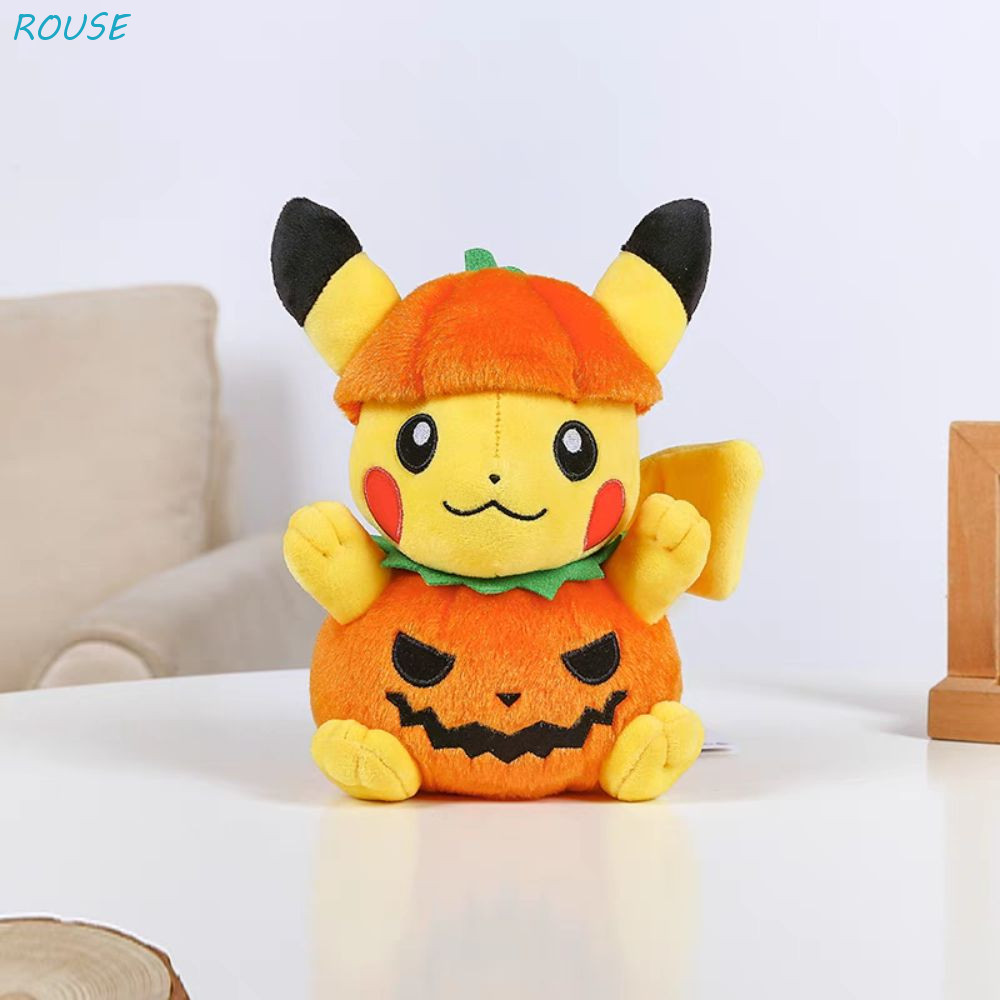 ROUSE Halloween Pikachu Plush Toy, Cosplay Plush Stuffed Pumpkin ...