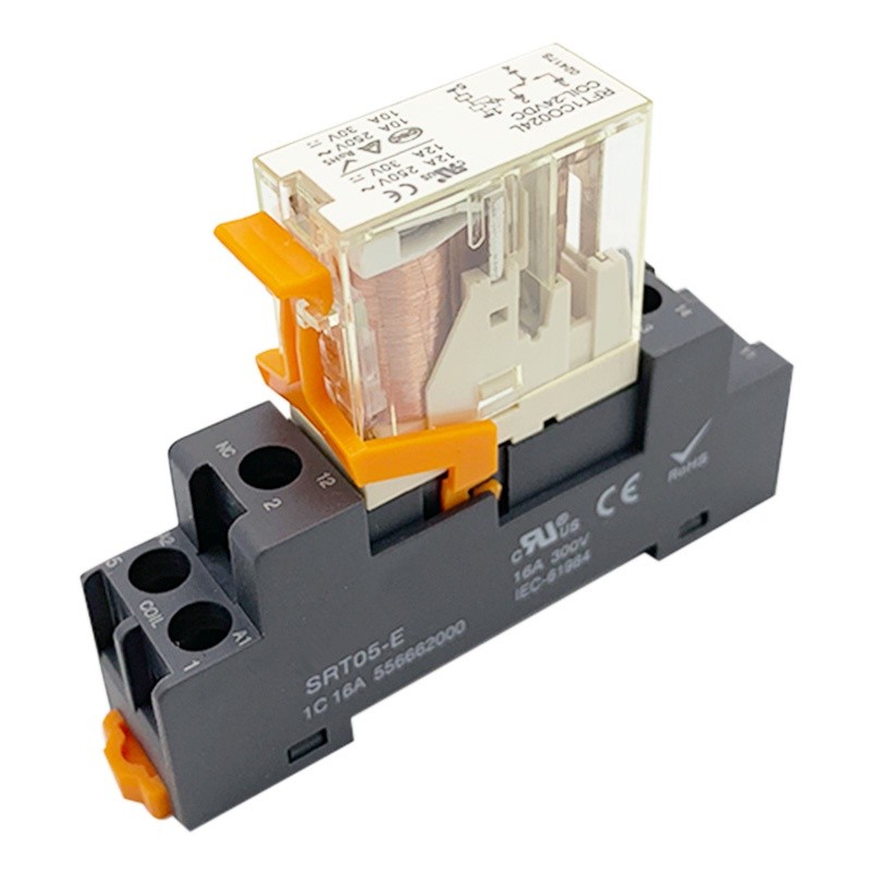 Machine Relay Coil General Dpdt Micro Mini Electromagnetic Relay Switch With Socket Base Ac 220v ...